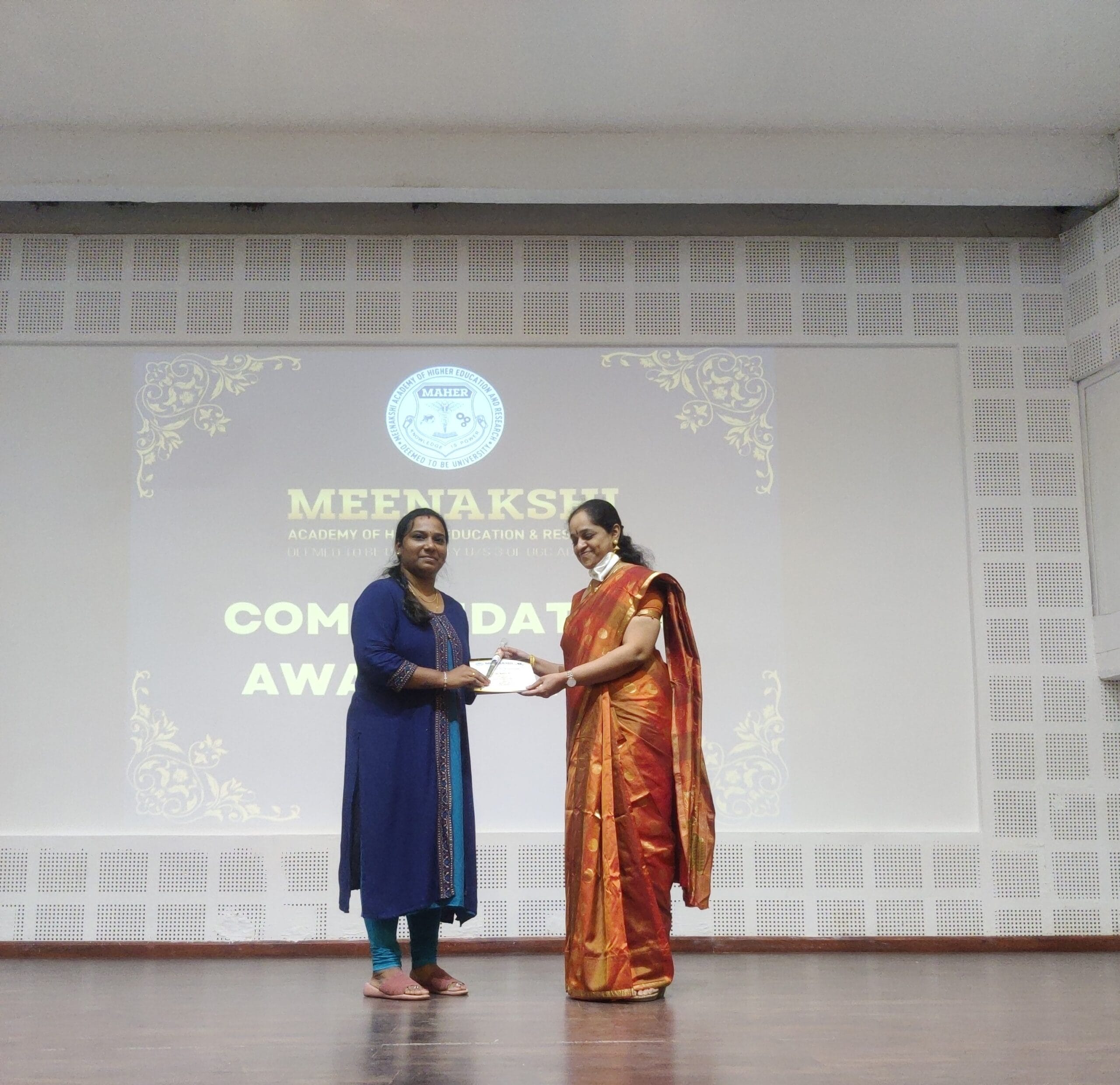 Commendation awards & incentives for faculty members – MAHER