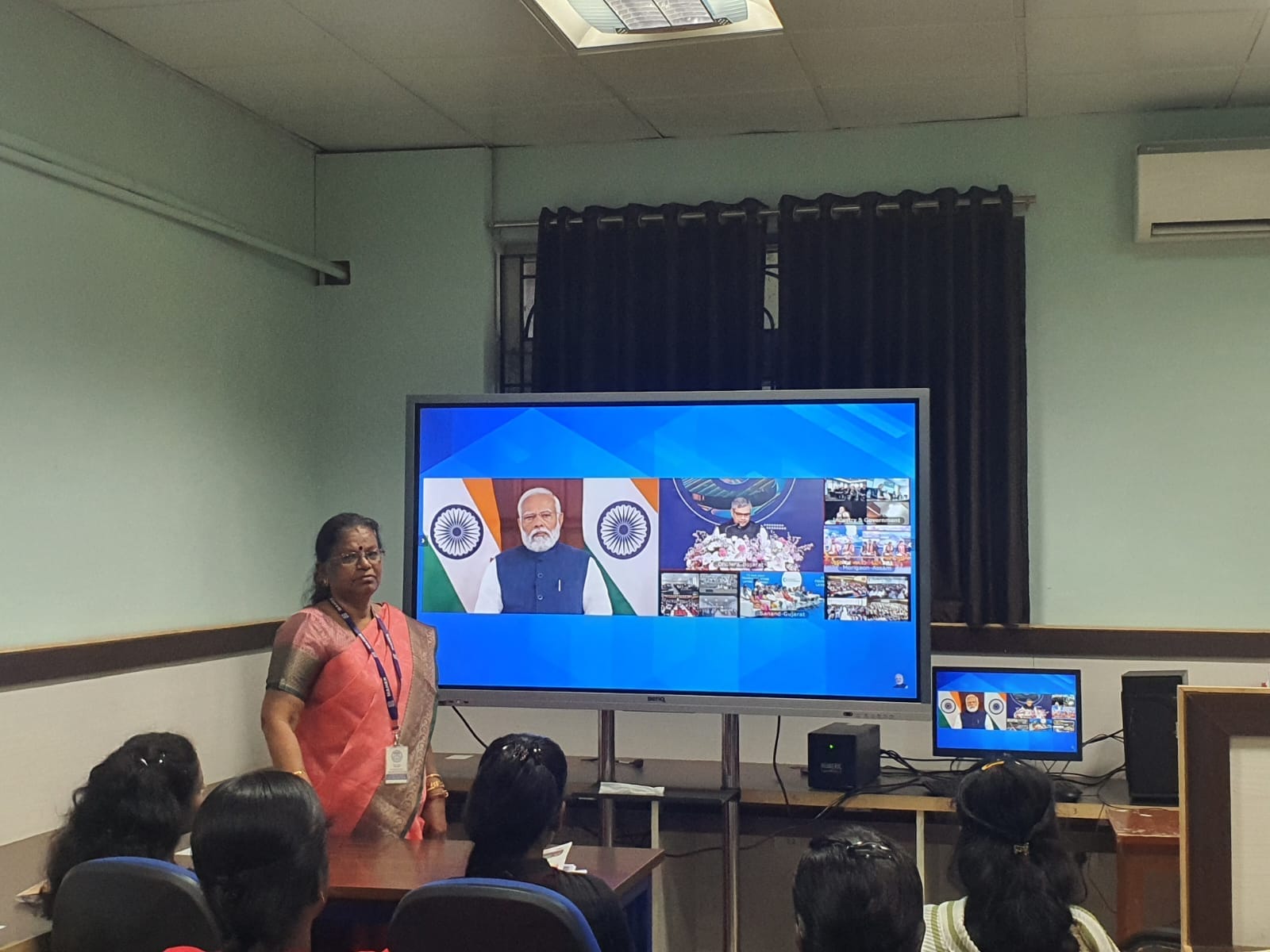 India’s techade- chips for Viksit Bharat was telecasted at MAHER-FHS ...