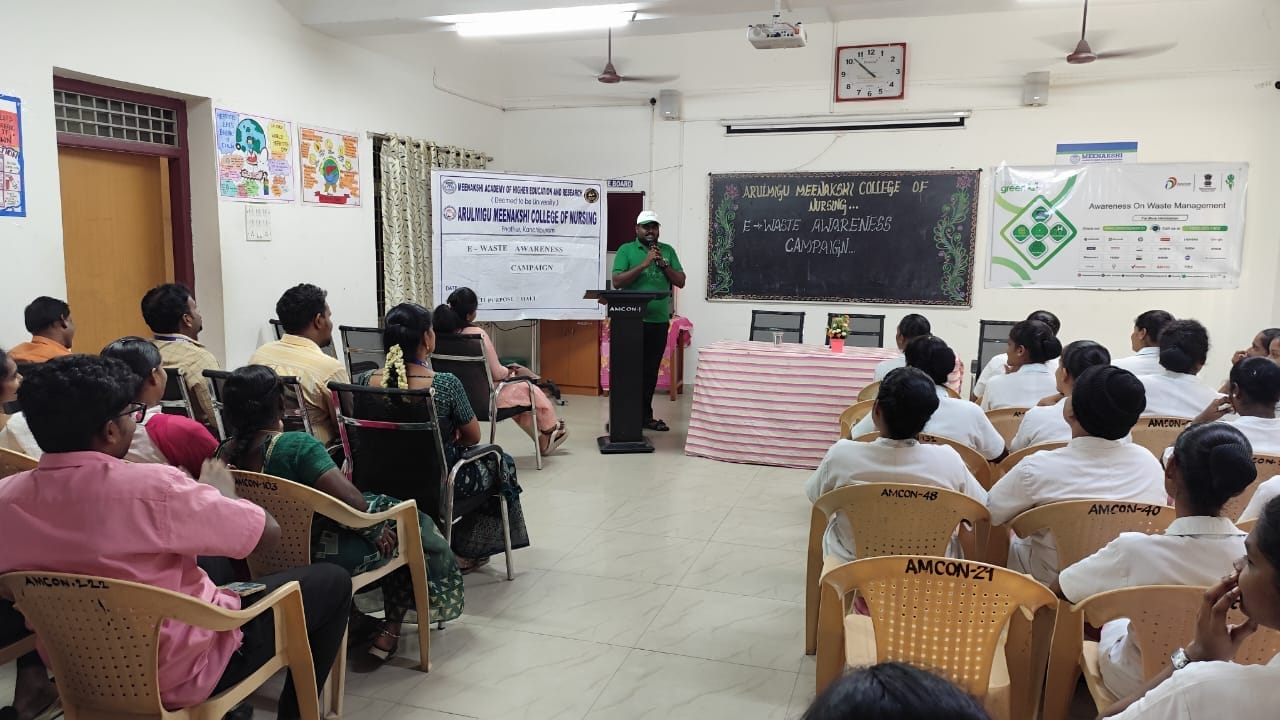 Arulmigu Meenakshi College of Nursing Organizes E-Waste Awareness ...